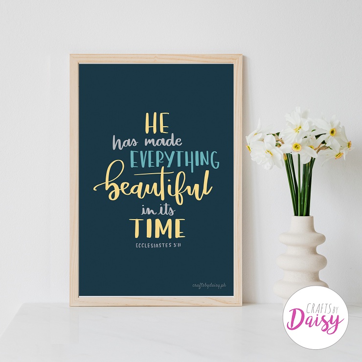 Framed Bible Verse, Women Empowerment, Self- care Calligraphy Original ...