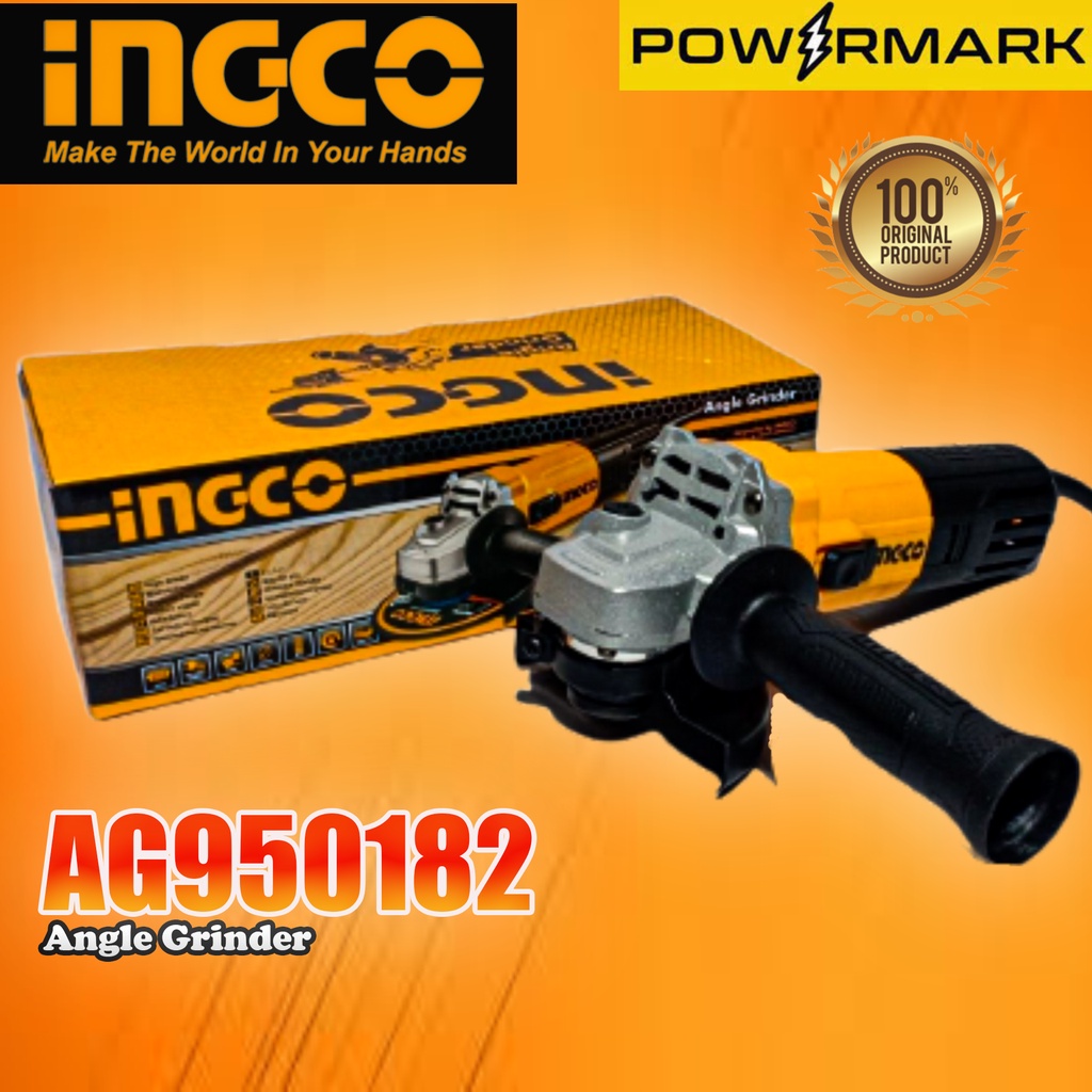 INGCO AG950182 Angle Grinder 950W [POWERMARK | IPT] | Shopee Philippines