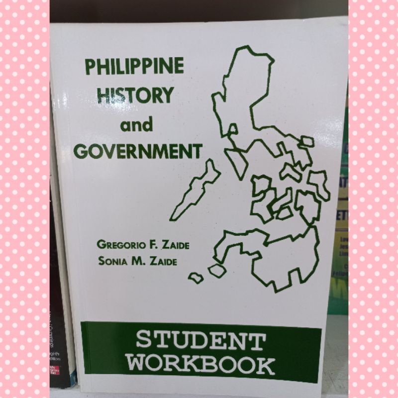 Philippine History and Government Student Workbook (Foxing & yellowish ...
