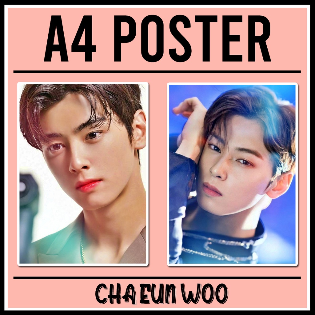 Cha Eun Woo a4 Poster [Print Your Own Photo] | Shopee Philippines