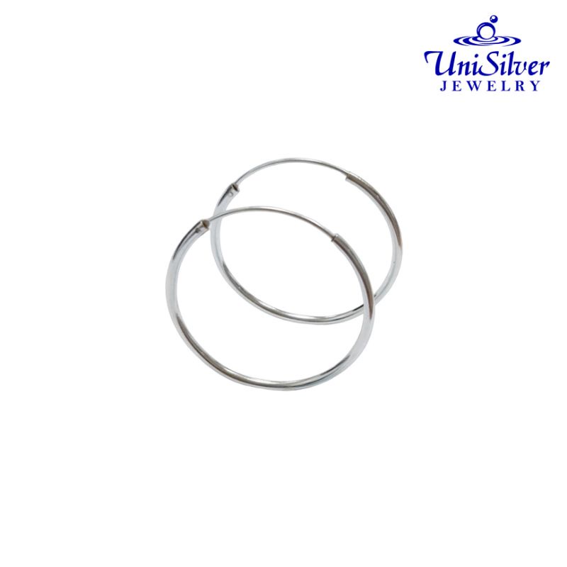 Unisilver 925 Sterling 14x16MM Hoop Earring (LE016-1002) | Shopee ...