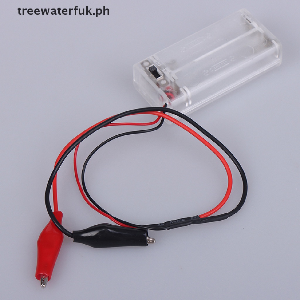 TEFUK AA Batteries with Alligator Clips Transparent Power Battery ...
