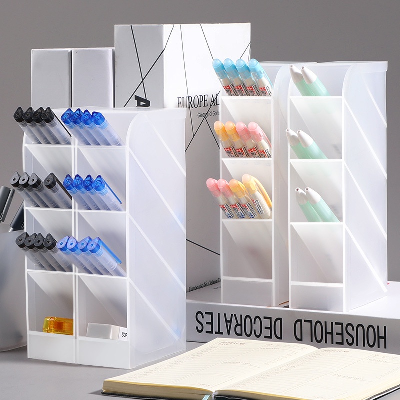 Desk Ballpoint Pen Storage BoxDesktop Pencil Storage Box | Shopee ...