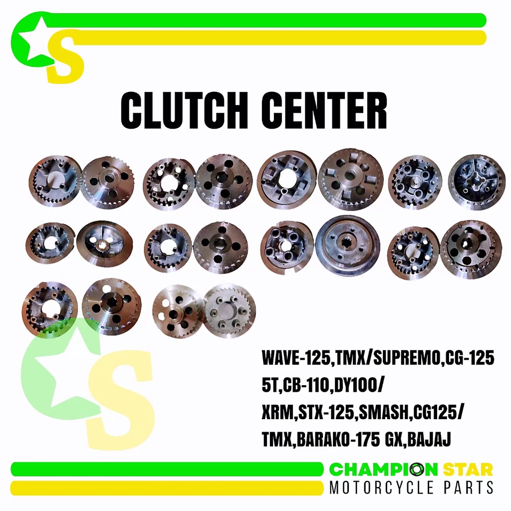 MOTORCYCLE PARTS CLUTCH CENTER DISC FOR BAJAJ/BARAKO/CG-125/SMASH/STX ...
