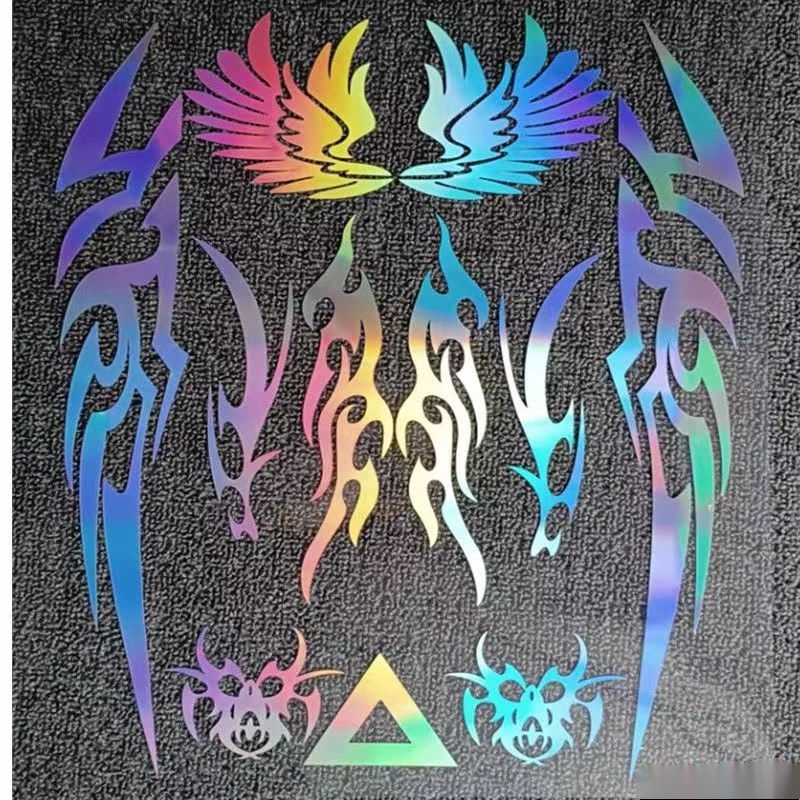 Laser stickers Reflective stickers Car stickers Waterproof reflective ...