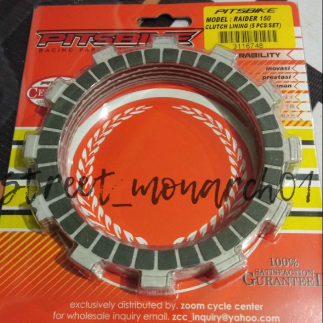 PITSBIKE CLUTCH LINING (5 PCS./SET) FOR RAIDER 150 | Shopee Philippines