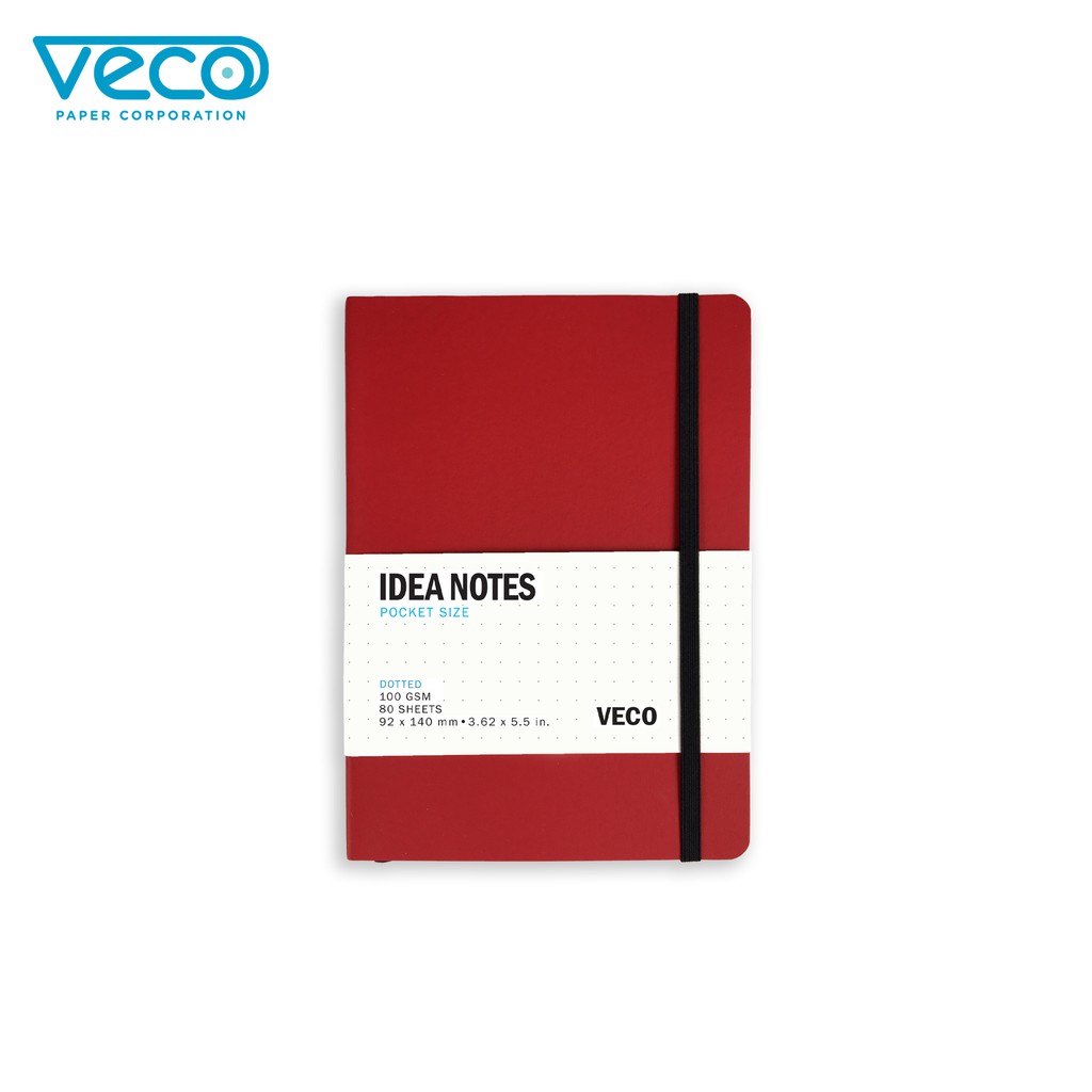 Veco Idea Notes Pocket Size Journal Notebook 3.6x5.5in w/Deluxe Cream ...