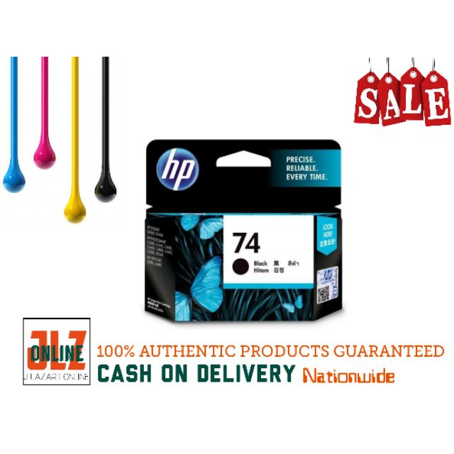 HP 74 Black Original Ink Cartridge (CB335WN) | Shopee Philippines