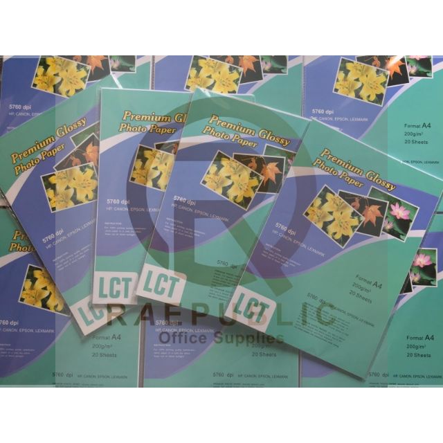 LCT Premium Glossy Photo Paper | Shopee Philippines