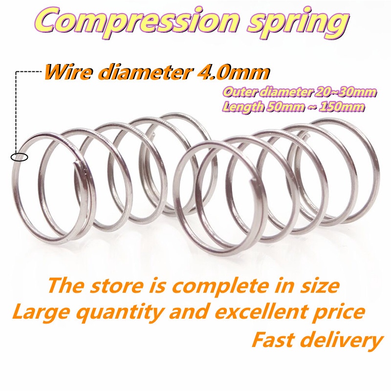 SUS304 wire diameter 4.0mm compression spring outer diameter 20-30mm ...