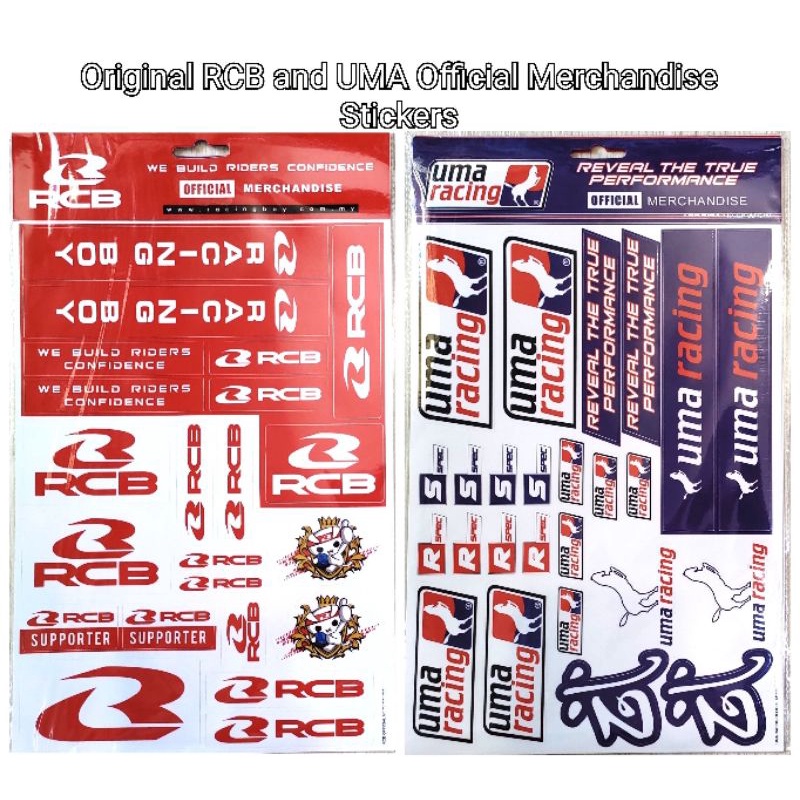 Original RCB and UMA Official Merchandise Sticker | Shopee Philippines