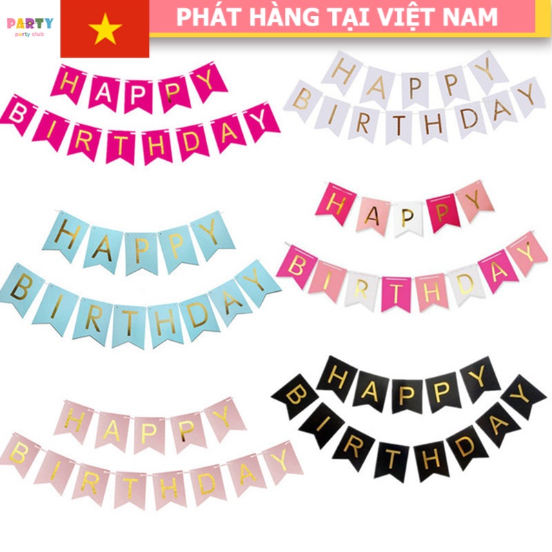 Beautiful HAPPY BIRTHDAY string, all colors and hot trends | Shopee ...