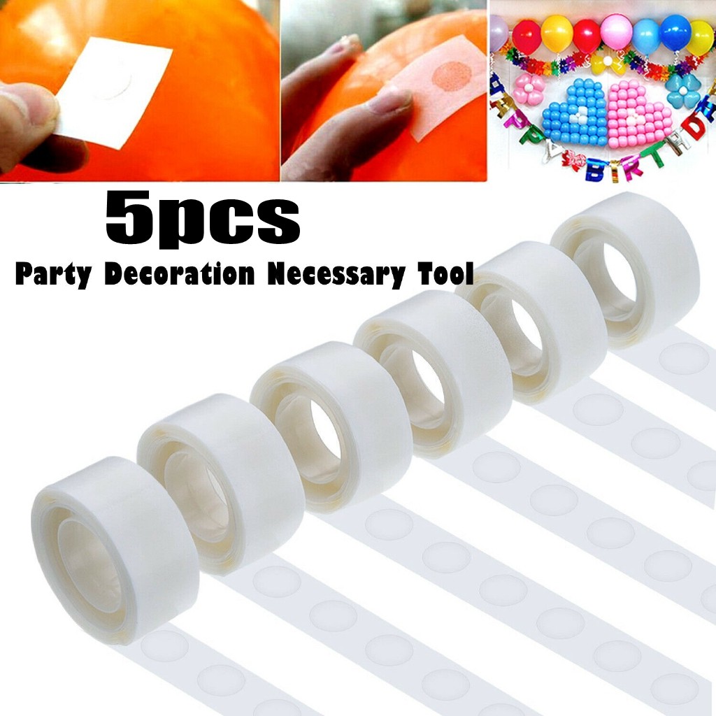5pcs/pack wholesale 100dot Stick Balloon Glue Adhesive Double Side ...