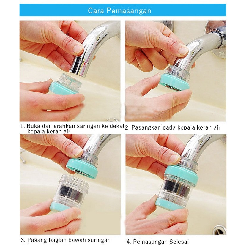 Travelmate Reusable Faucet Water Filter Magnetized Tap Water Strainer ...