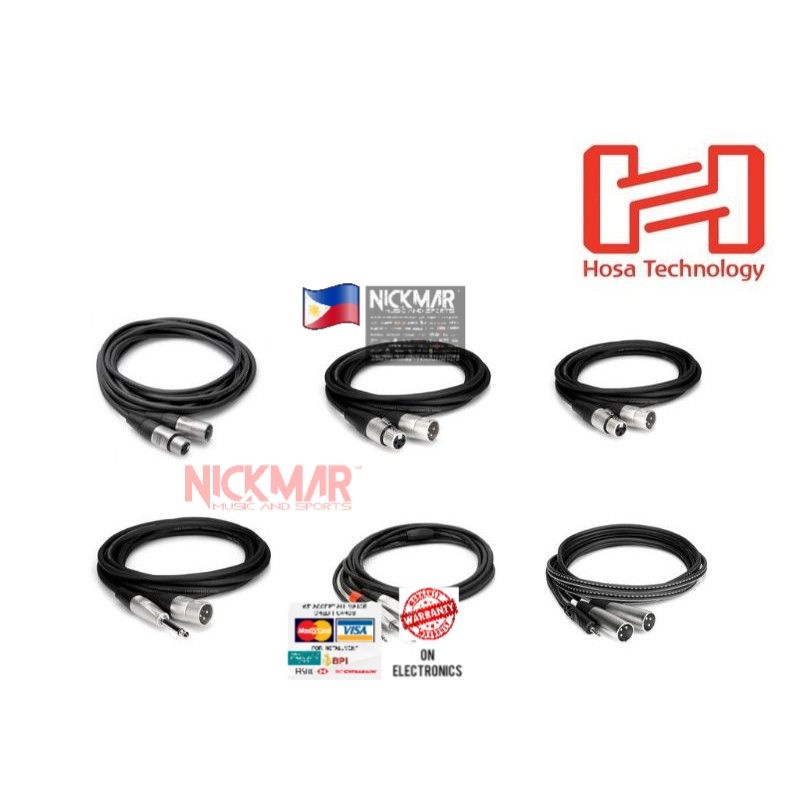 Hosa instrument cable hmp hxx cms110 cmp110 mcl110 guitar cable cyx402 ...
