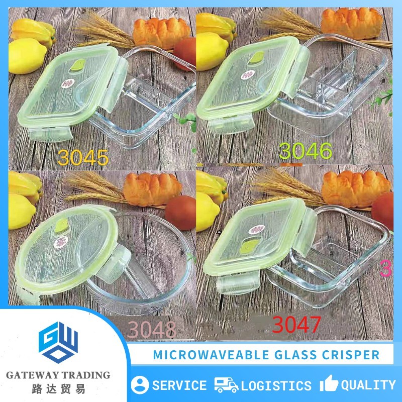 Glass Crisper Glass Lunch Boxes for Men and Women Microwave Ovens Can ...