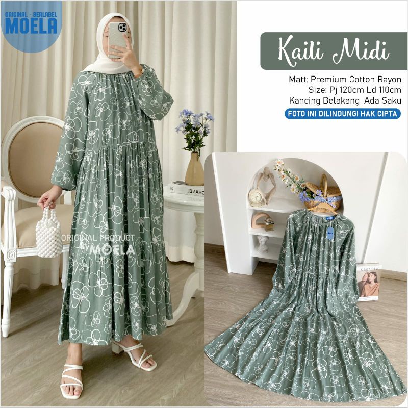 Kaili Frecial CESIA HIMBO BITNE VLAVE WIRLA ADENI ANARA MIDI DRESS ...
