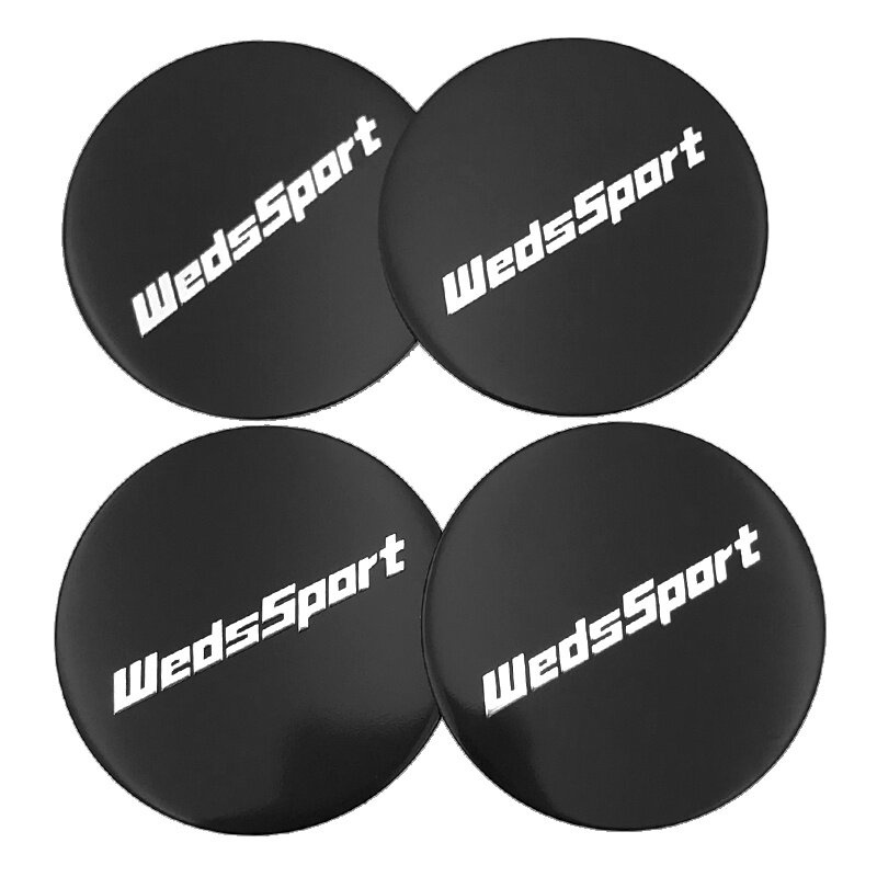 XIFNAN 4PCS 50mm WedsSport Weds Sport Rim Car Wheel Center Cap Sticker ...