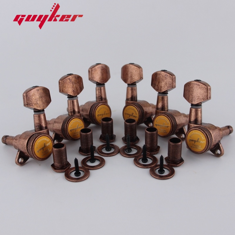 1 Set GUYKER Chrome Locking Tuners Tuning Locking Tuning Pegs Guitar ...
