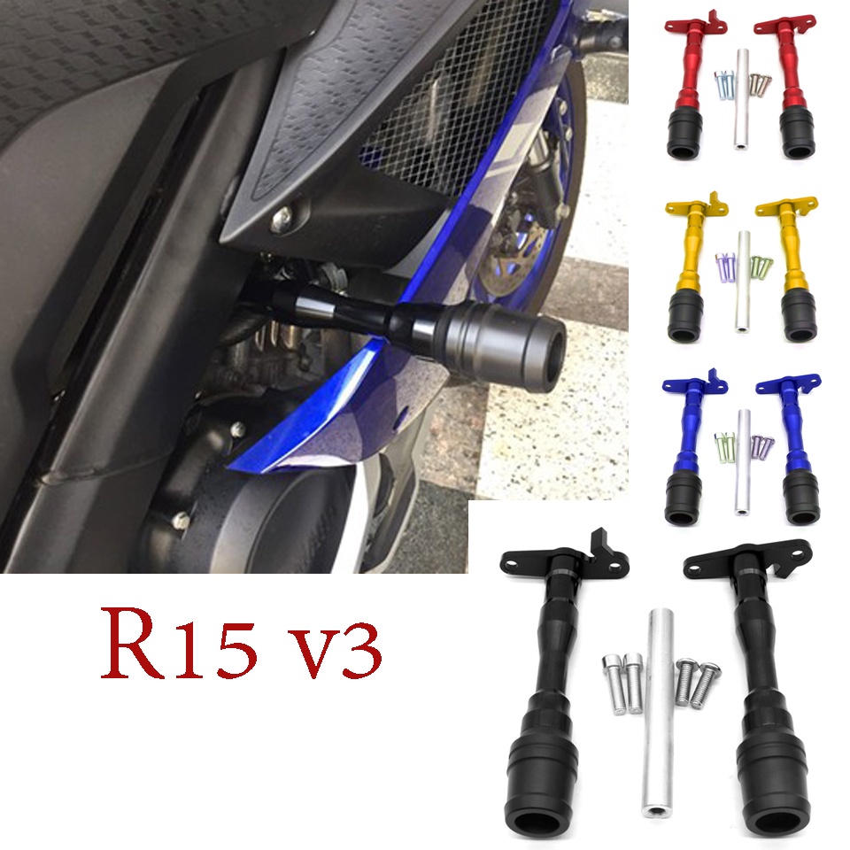 REALZIONMOTOR For Yamaha Yzf R15 V3 Frame Slider Crash Guard Coils Fall ...