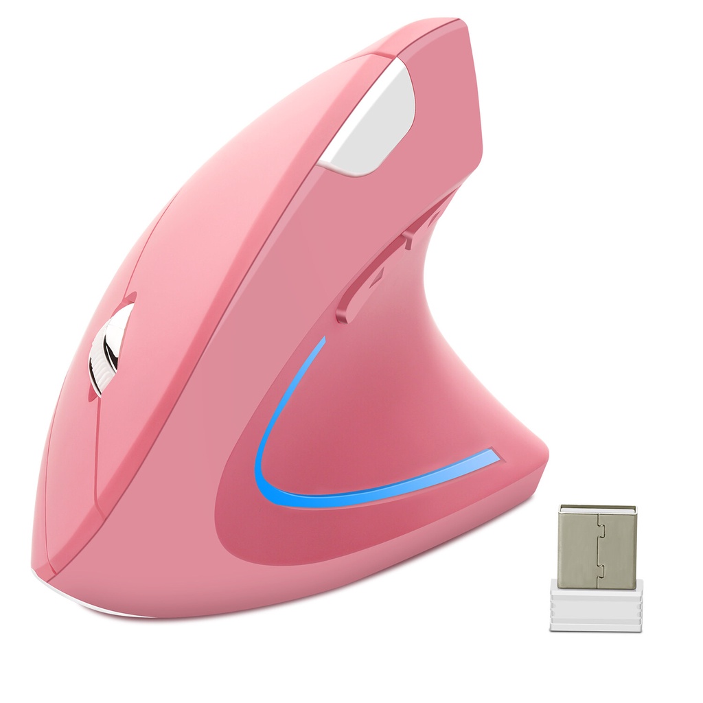 Ergonomic Vertical Mouse Wireless 1600 DPI USB Optical Computer Mouse ...