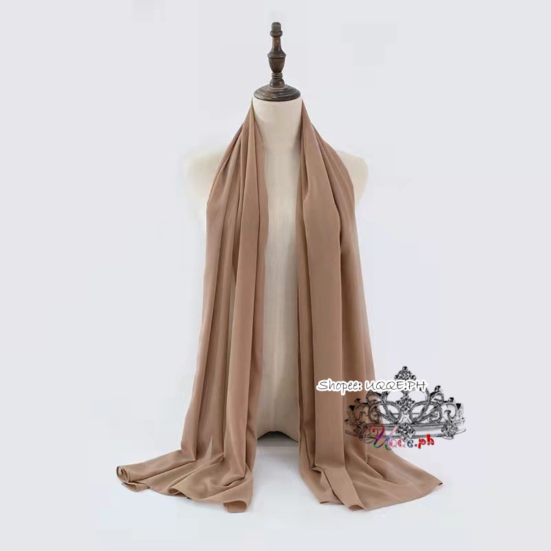Hijab scarf A#YW016 Muslim chiffon scarf shawl women's solid color ...