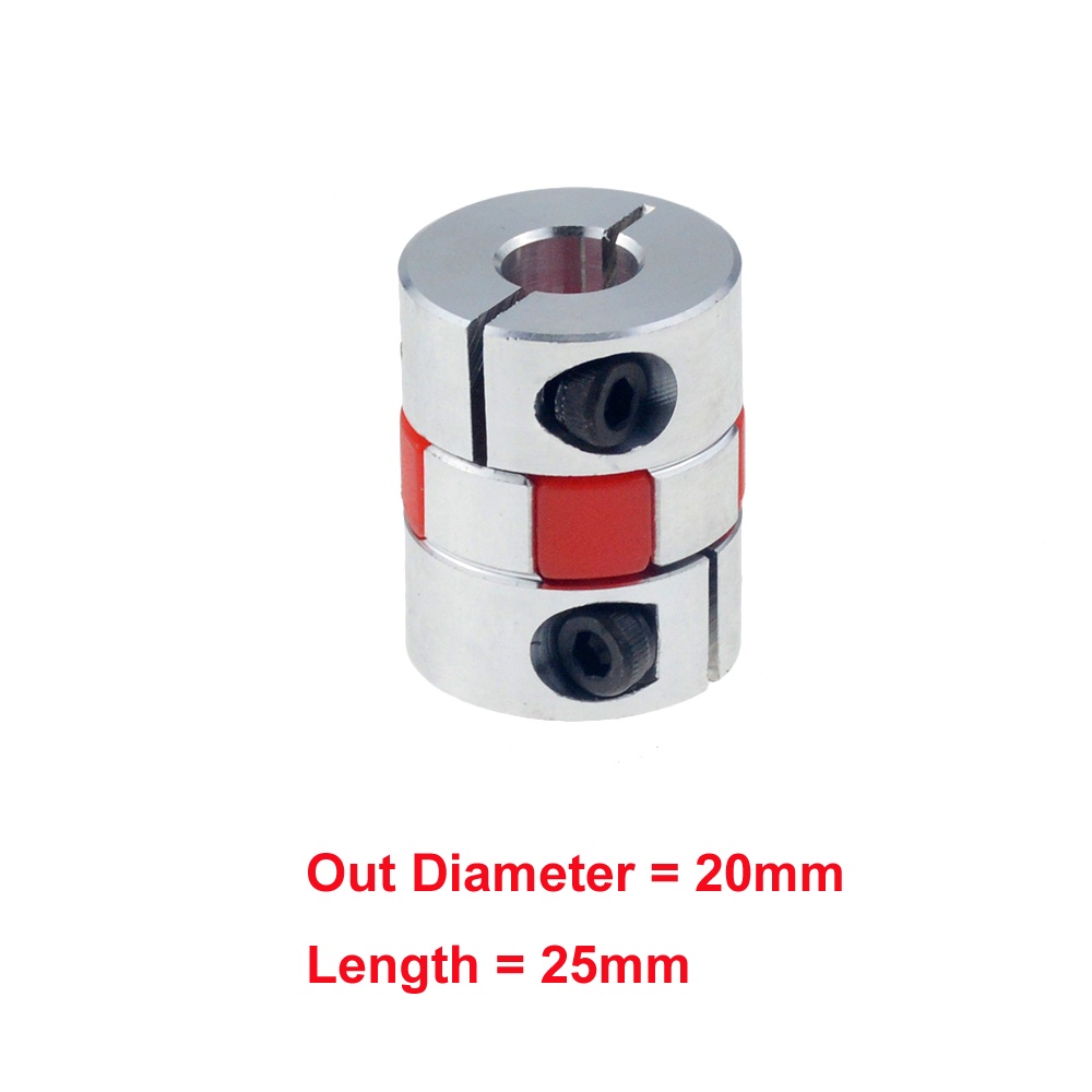 1pc D20L25 coupler D20 L25 aluminum plum flexible shaft BW coupling ...
