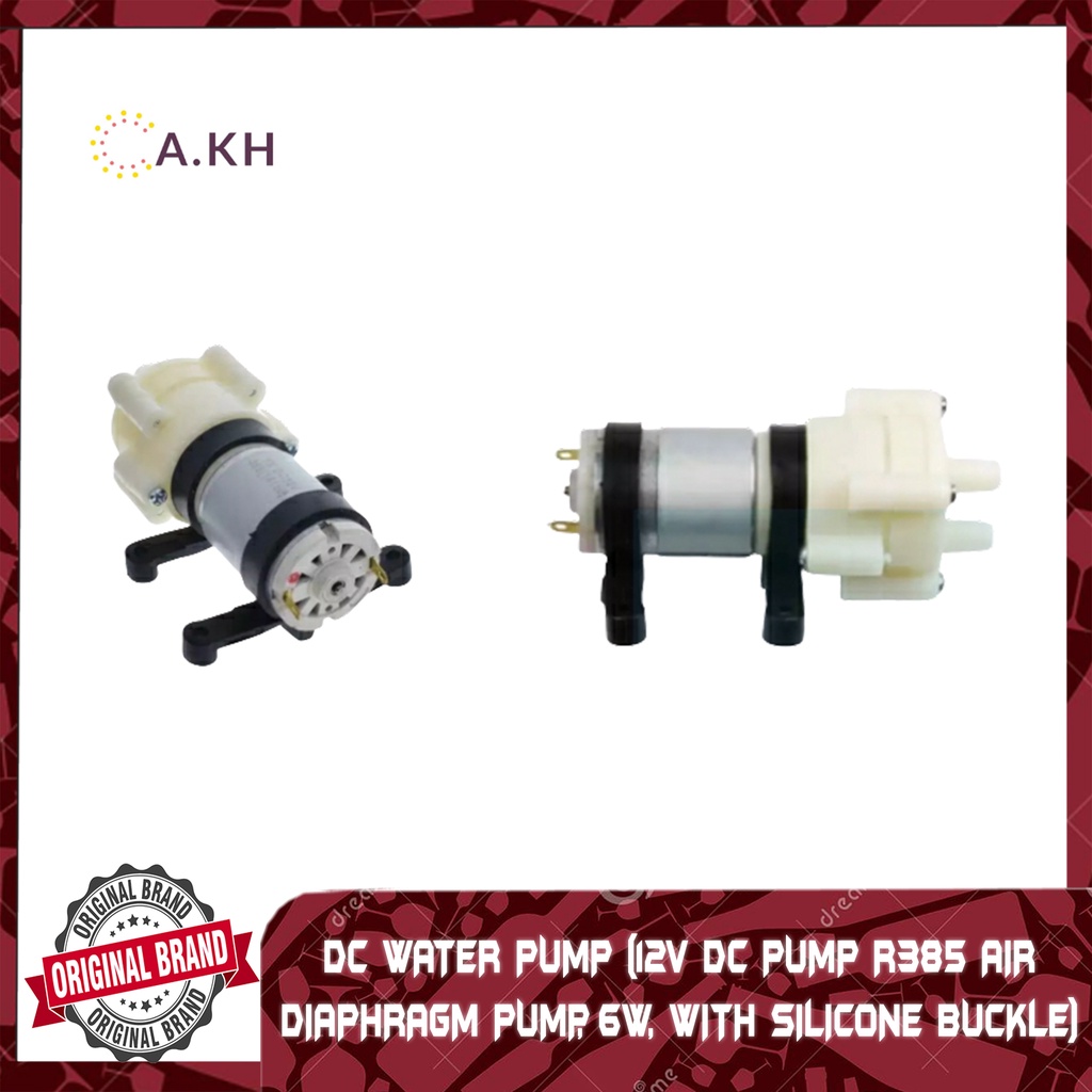 DC Water Pump (12V DC Pump R385 Air Diaphragm Pump, 6W, with Silicone ...