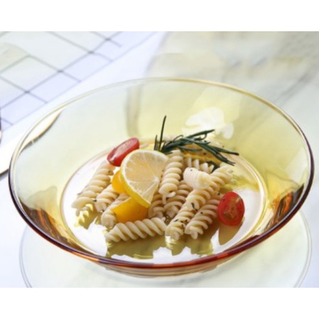 LG NRQ4001-2 228MM DELISOGA Dinner Plate Color Yellow Glass Cake Plate ...