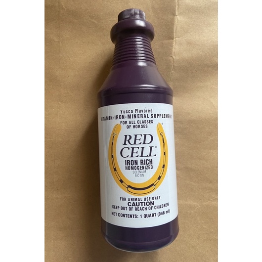 Red Cell Iron Rich 1 Quart Vitamin Iron Mineral Supplements for horse ...