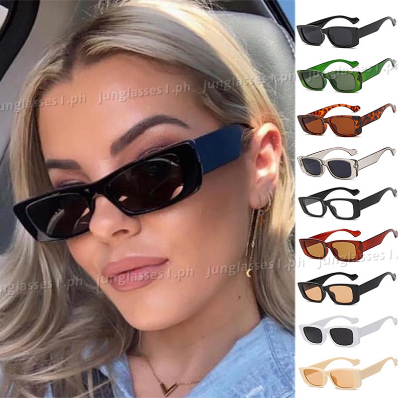 Small Rectangle Sunglasses Women PC Frame Men's Sun Glasses Female ...