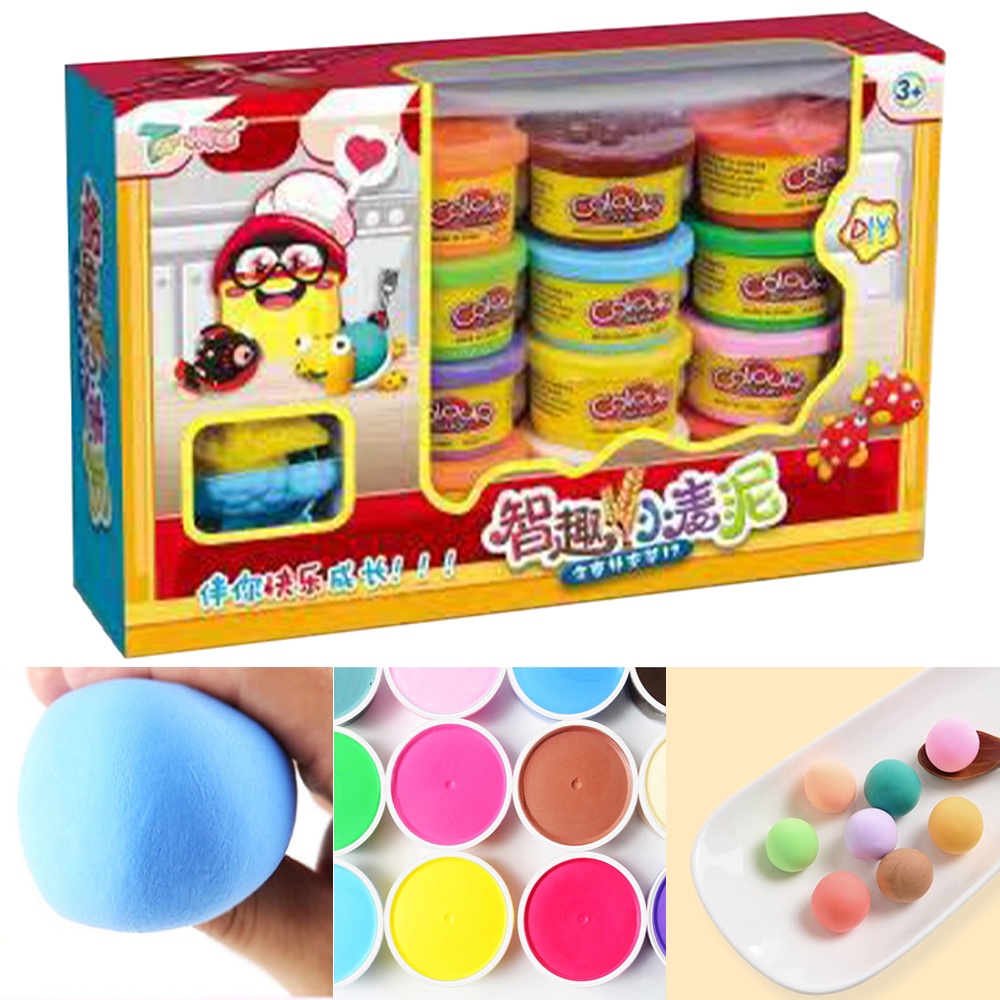 12in1 Color Clay Set Beautiful Zoo Include model | Shopee Philippines