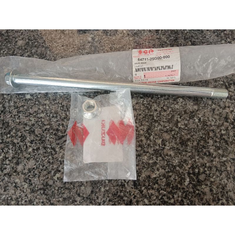 rear axle raider 150 carb and fi no nut genuine (SGP). | Shopee Philippines