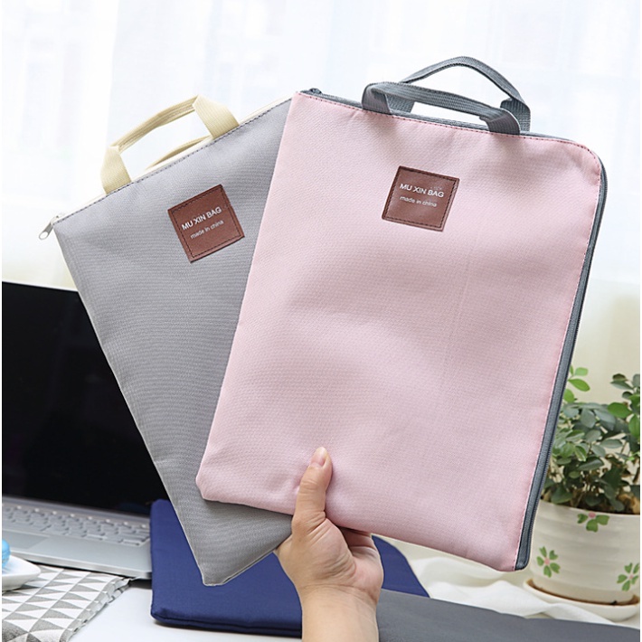 Korean Zipper Multi-functional A4 File Bag Portable Document Ipad and ...