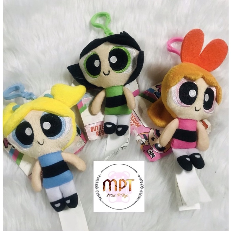 THE POWERPUFF GIRLS Plush Clip-On Keychain | Shopee Philippines