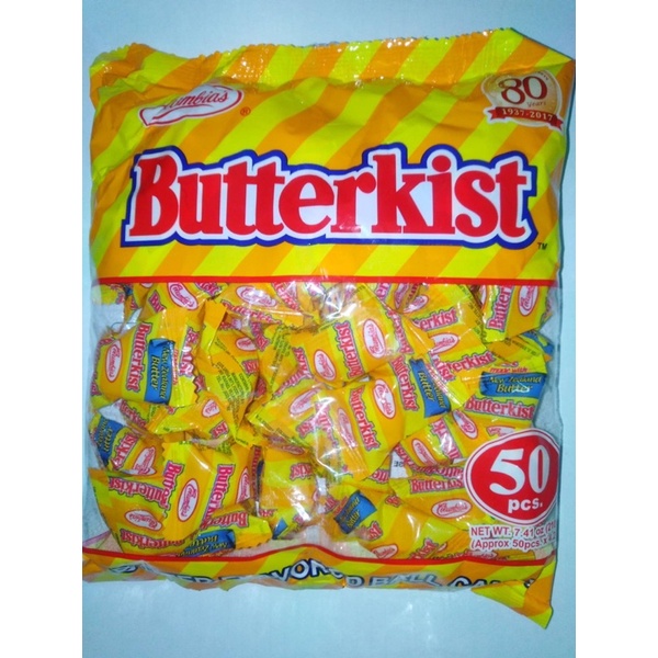 BUTTERKIST Butter Flavored Ball Candy, 50 pieces per pack | Shopee ...