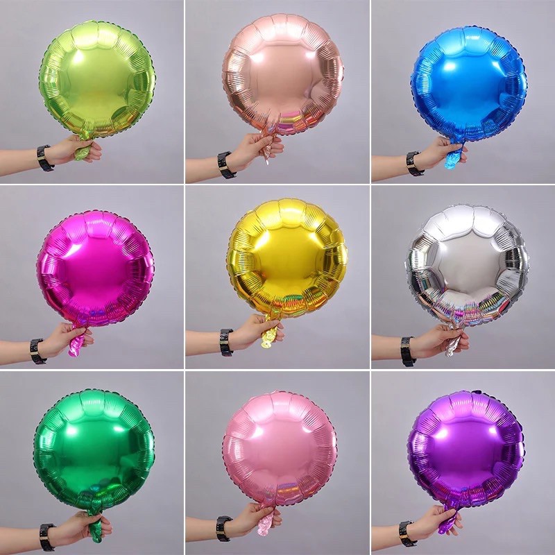 Round Foil Balloon Size 18-32 Inches (Gloss With Chrome) | Shopee ...
