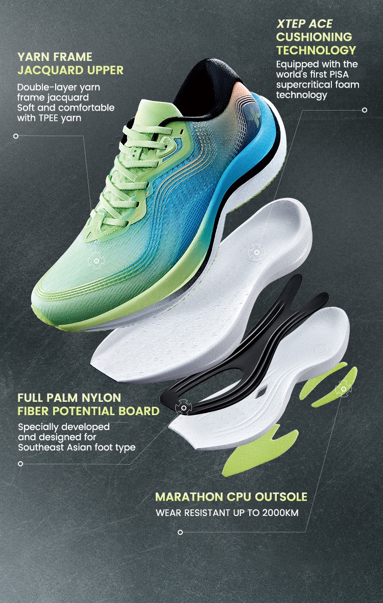 XTEP 260 2.0 Men Running Lightweight Shoes | Shopee Philippines