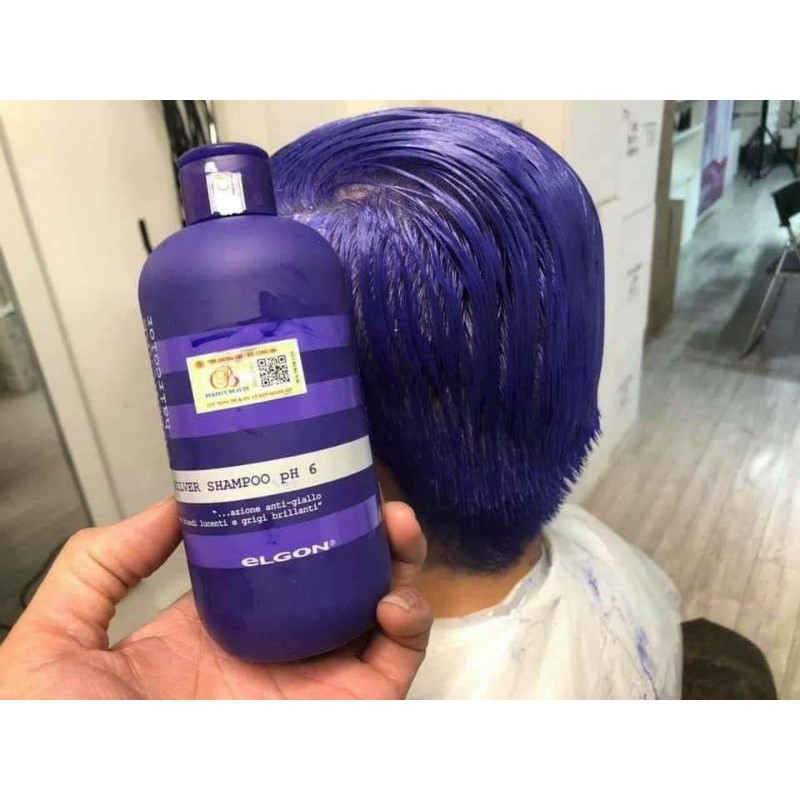 Elgon Purple Shampoo Gold-Reducing Hair Color Retention Platinum, Smoke ...