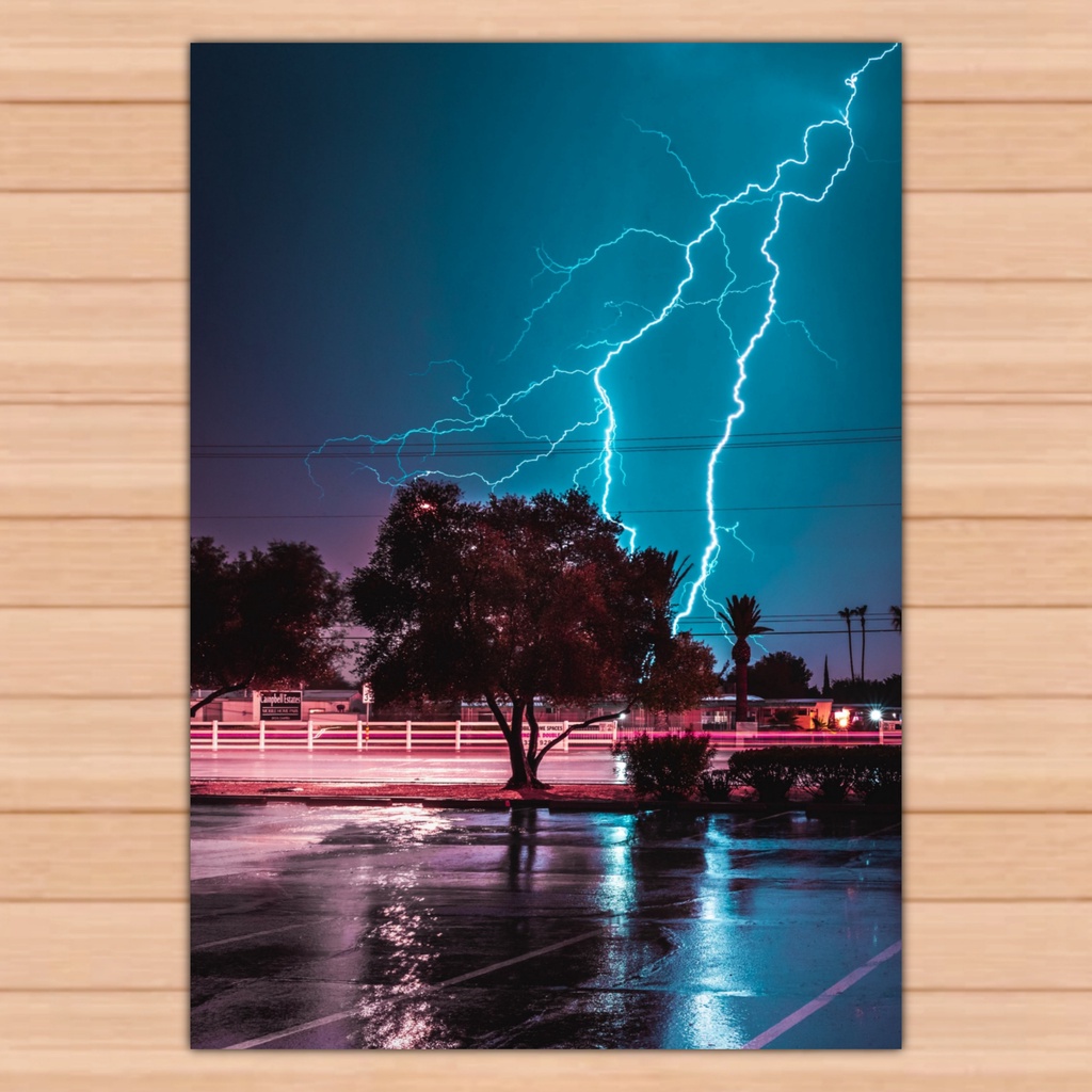 Thunder Lightning Wall Decor Film Laminated A4 size | Shopee Philippines