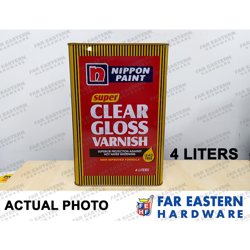 NIPPON Super Valspar Varnish Super Clear Gloss 1 Liter / 4 Liters ...