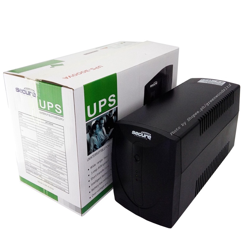 Secure UPS 3000VA Uninterruptible Power Supply GW_S3 | Shopee Philippines