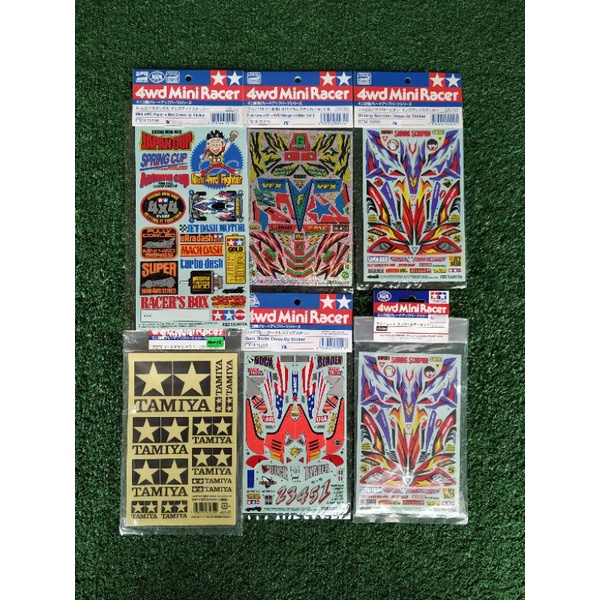 TAMIYA LOGO FULLY COWLED RACER BOX SHINING SCORPION BUCK BLADER STICKER ...