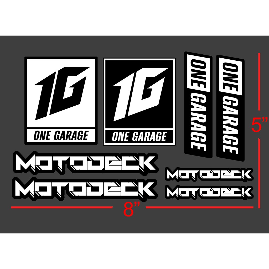 Motodeck Inspired Motor Sticker Set 8PCS | Shopee Philippines