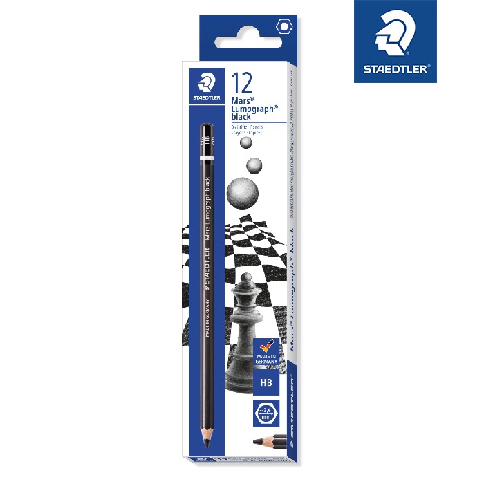 Staedtler Mars Lumograph Black Pencil 100B | Shopee Philippines