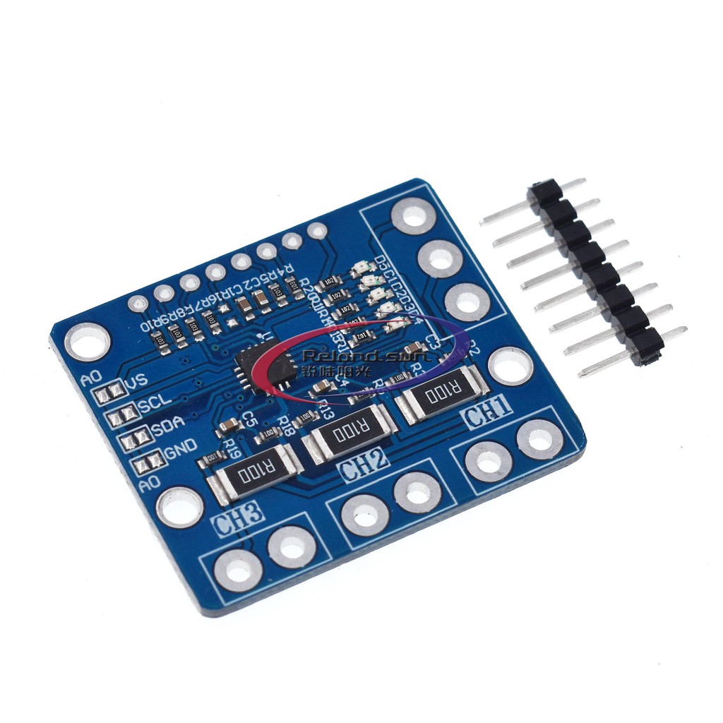 I2C SMBUS INA3221 Triple-Channel Shunt Current Power Supply Voltage ...