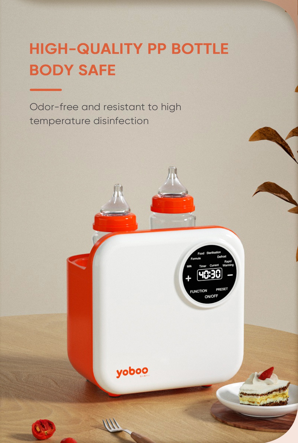 Yoboo Baby Feeding Bottle | High Quality PP | Off Center Teat 0-12 ...