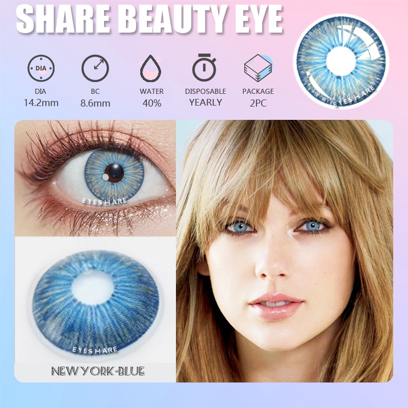 Eyeshare Color Contact Lens Eye Colored Lenses No Degree Cosmetic 1 ...
