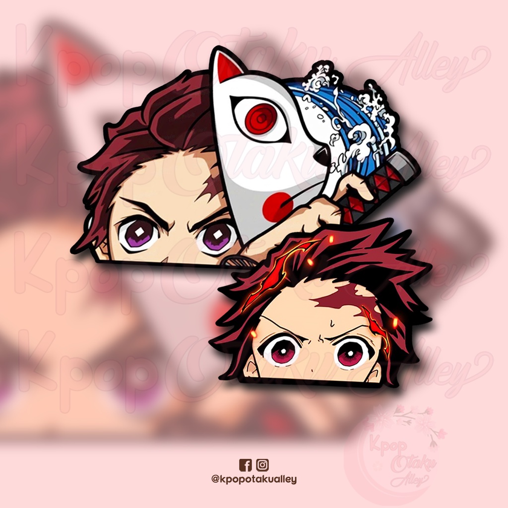 Tanjiro Kamado - Demon Slayer Peeker Sticker ver B | Kpop Otaku Alley ...