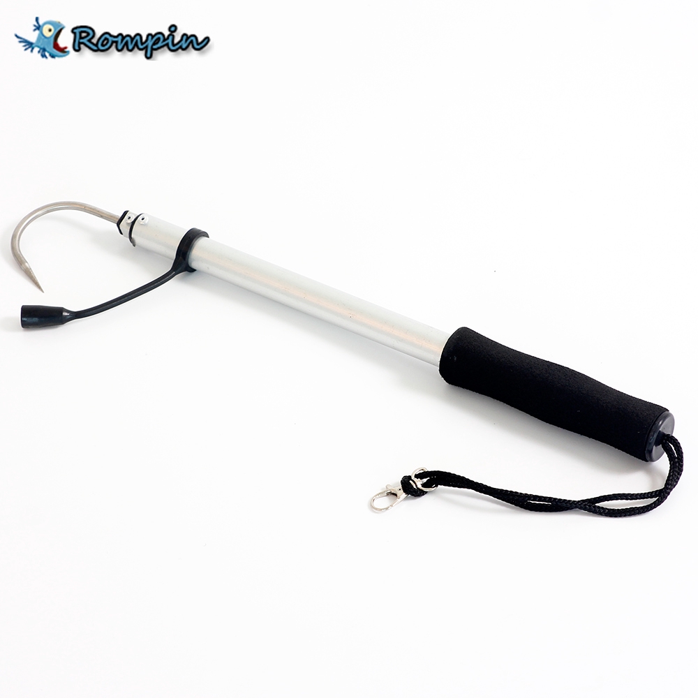 Rompin Portable Telescopic Fish Gaff Stainless Fishing Spear Hook ...